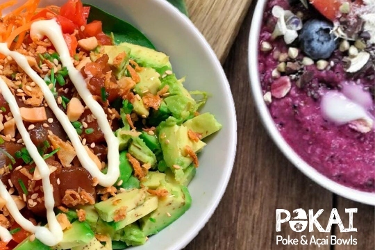 Descuentos en comida hawaiana ¡Pokai Poke y Açai bowls!